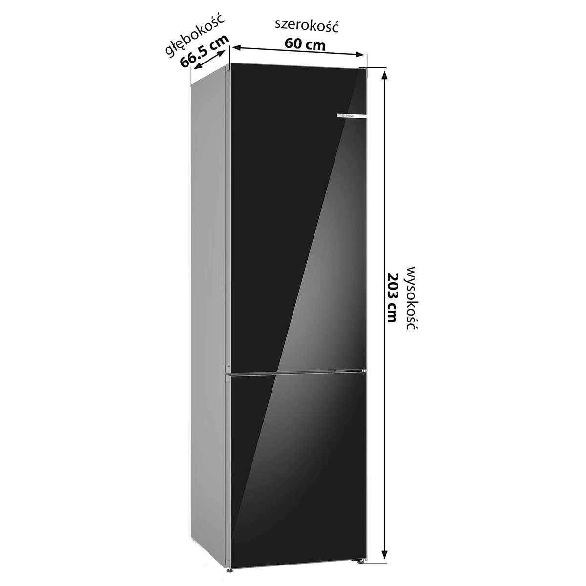 Lodówka BOSCH KGN39LBCF No frost 203cm Czarna – sklep internetowy Avans.pl