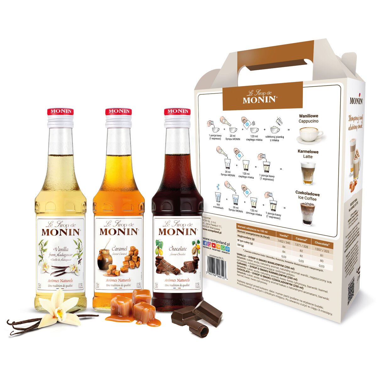 Zestaw syropów do kawy MONIN Maxi Set 3 x 250 ml – sklep internetowy ...