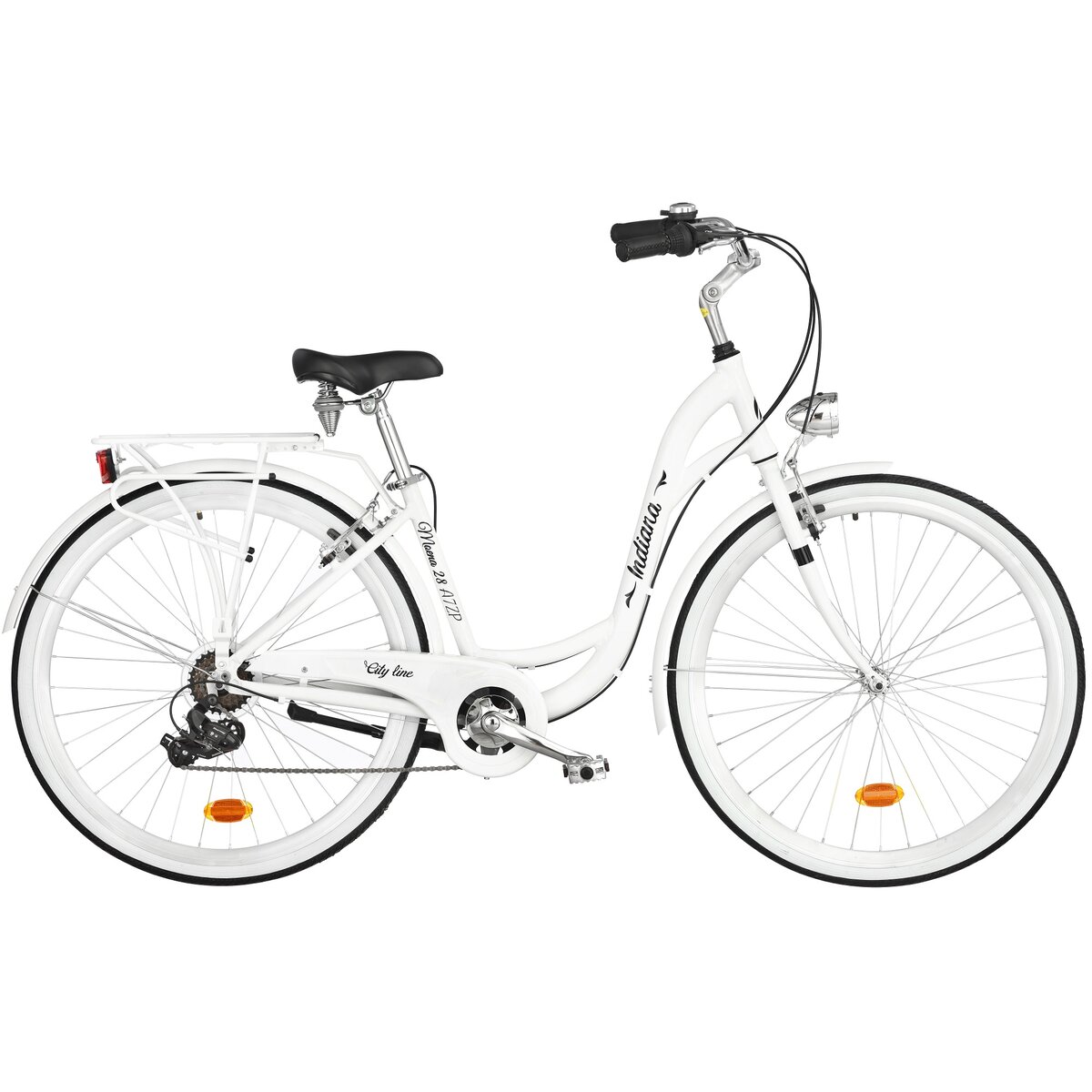 Rower miejski INDIANA Moena A7ZP 28 cali damski Biały – sklep ...