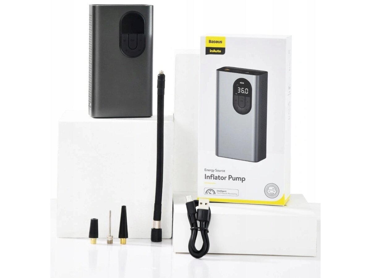 Kompresor samochodowy BASEUS CRCQB02-0A – sklep internetowy Avans.pl