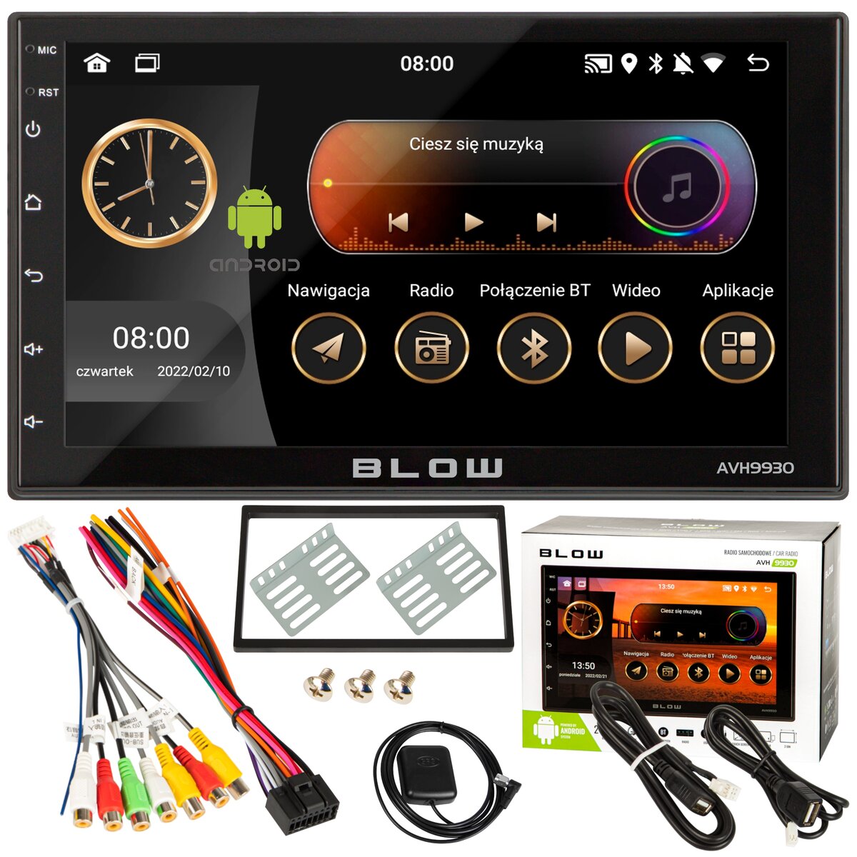 Radio samochodowe BLOW AVH-9930 Bluetooth Android – sklep internetowy ...