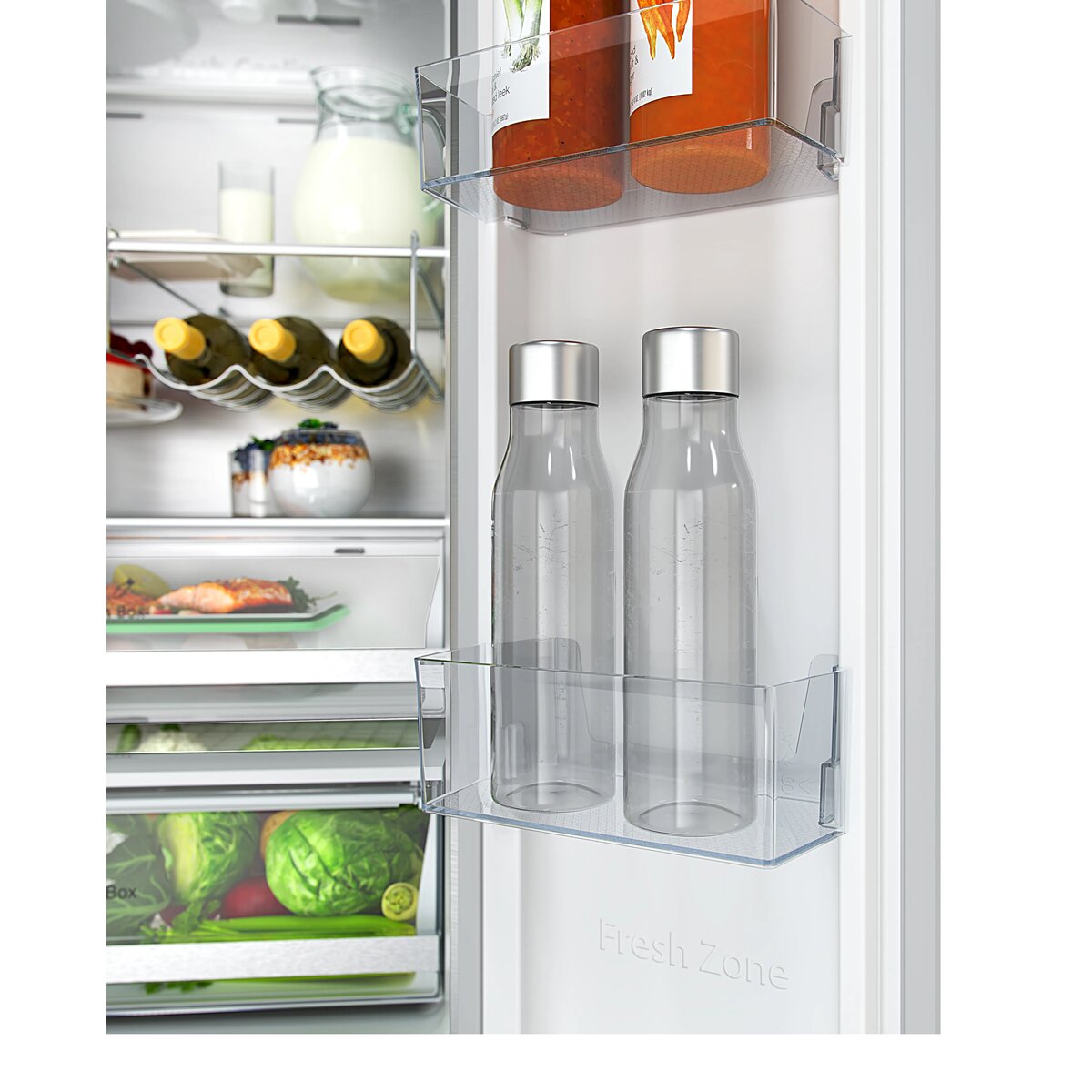 Lodówka HISENSE RF632N4AFE1 4D SkyLine No frost 200 cm Czarna Wi-Fi ...