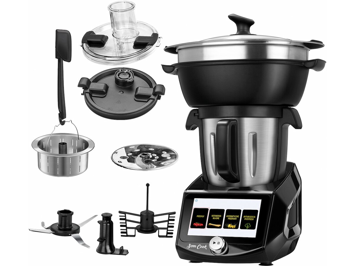Robot wielofunkcyjny SAM COOK PSC-11 (WiFi) 1400W z wbudowaną wagą i ...