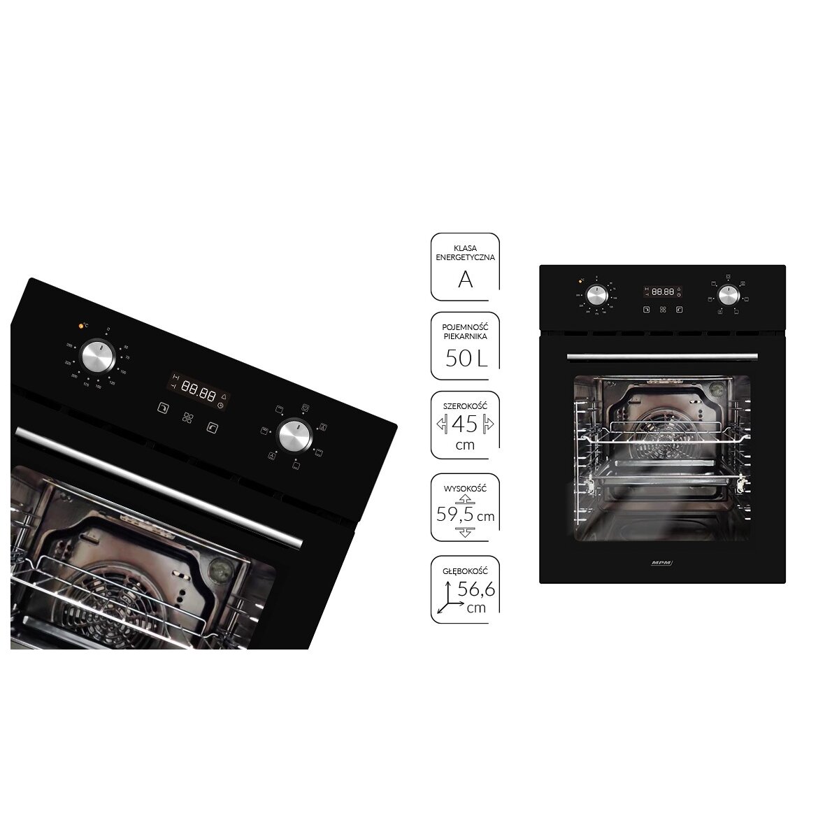 Piekarnik MPM 45-BO-22 Elektryczny Czarny A – sklep internetowy Avans.pl