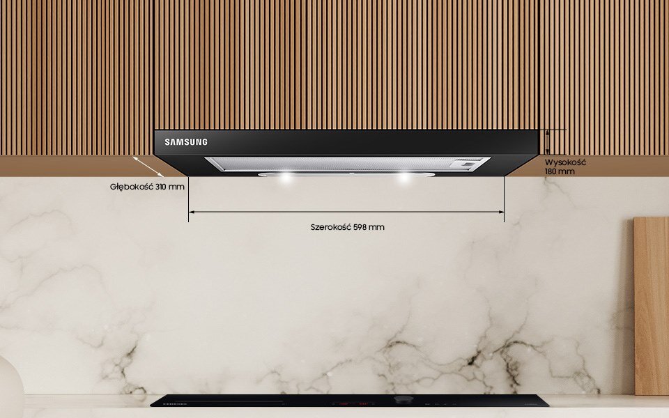 Okap SAMSUNG NK24M1030IB Czarny 392m3/h 71dB klasa C – sklep ...