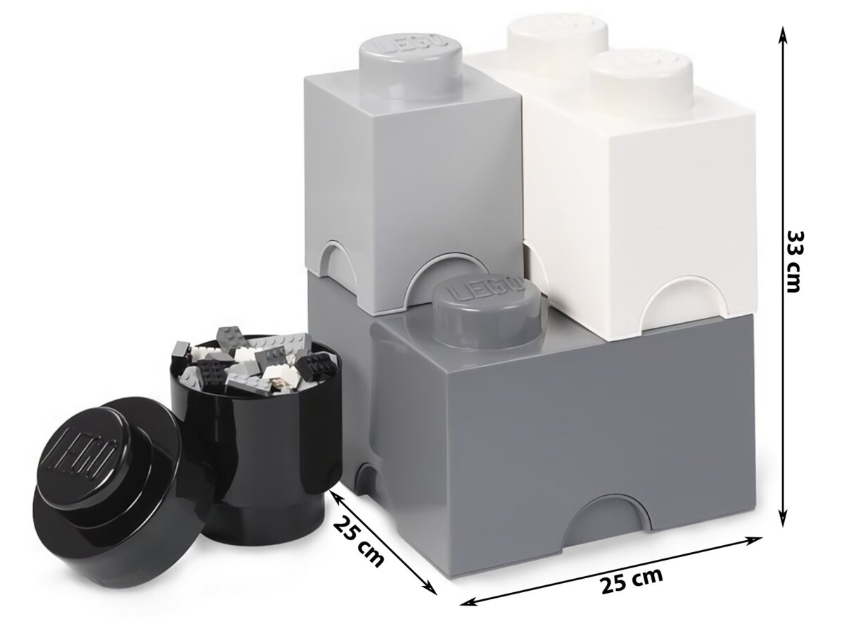 Zestaw pojemników na LEGO klocek Multi-Pack 4w1 Wielokolorowy 40150003 ...