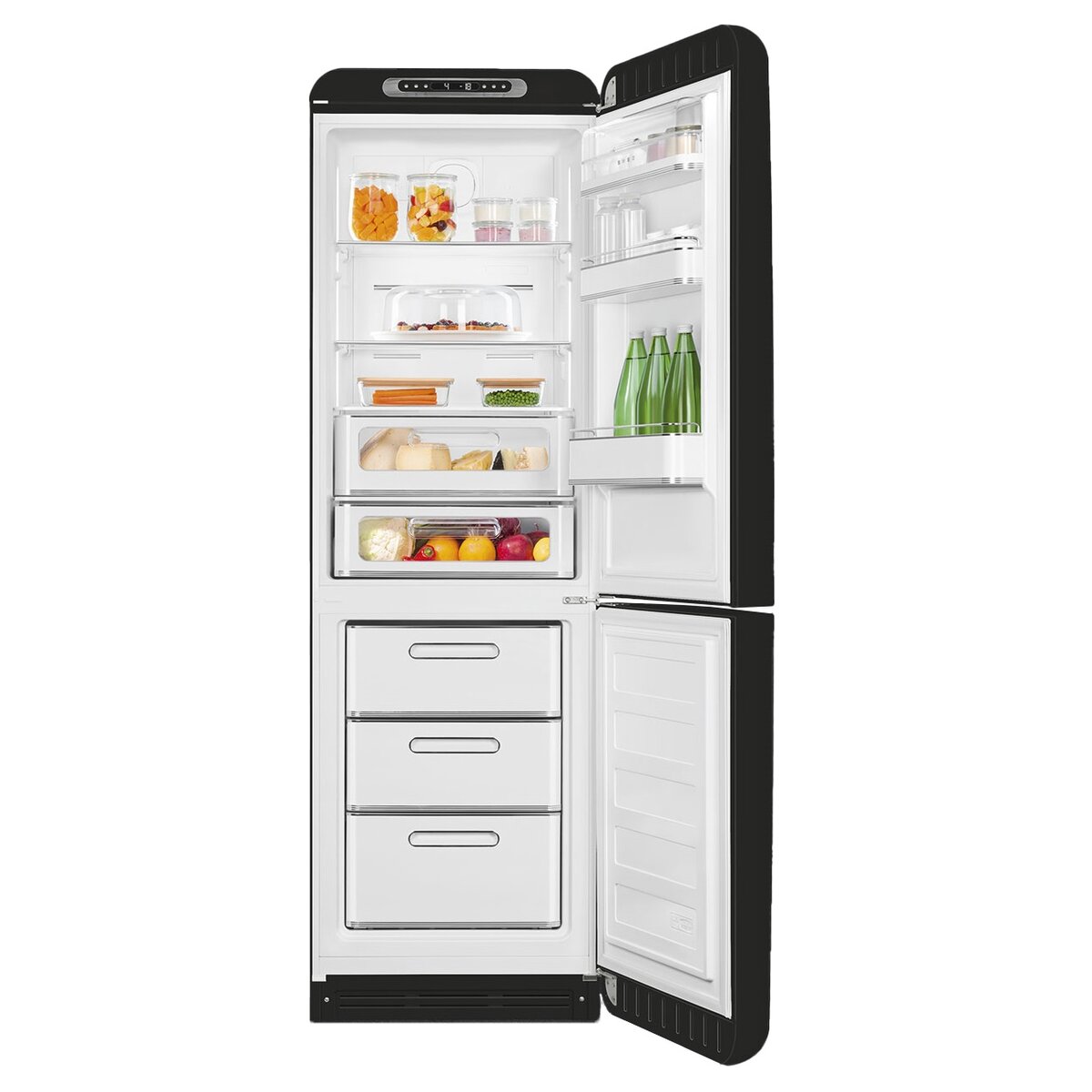 Lodówka SMEG FAB32RBL5 Retro No frost 196.8cm Czarna – sklep ...