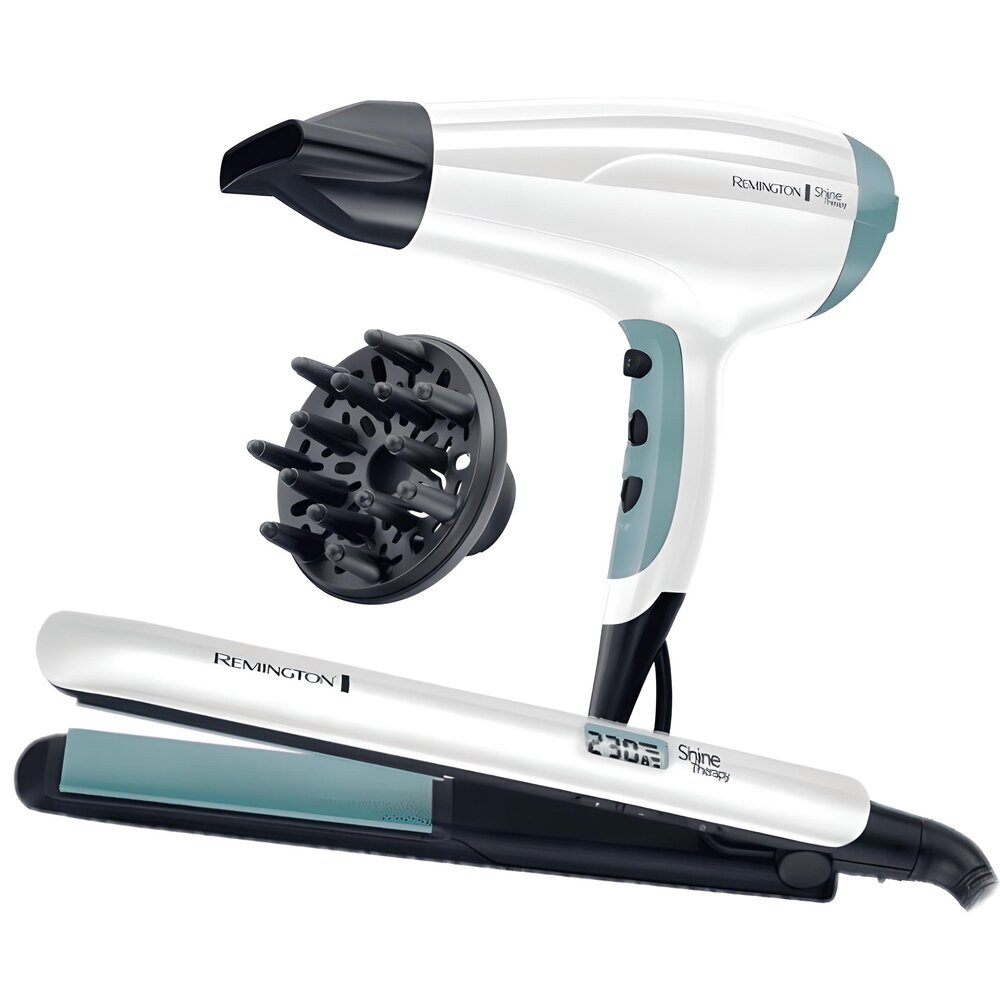 Prostownica REMINGTON Shine Therapy S8500GP 230 stopni + Suszarka do ...