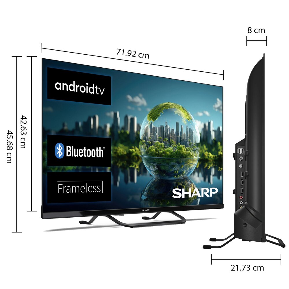 Telewizor SHARP 32FH8EA 32" LED Android TV – sklep internetowy Avans.pl