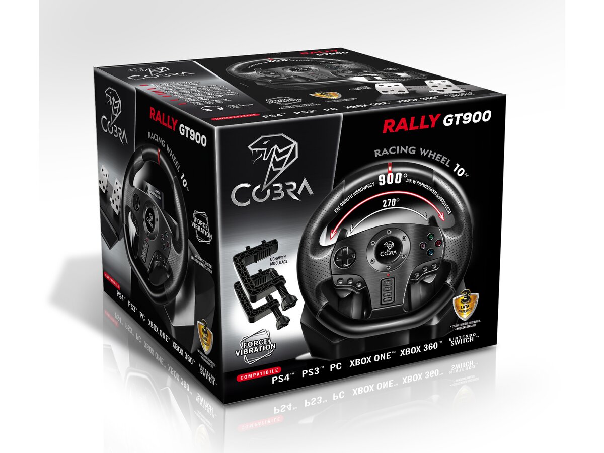 Kierownica COBRA Rally GT900 (PC/PS3/PS4/XBOX ONE/SWITCH) – sklep ...