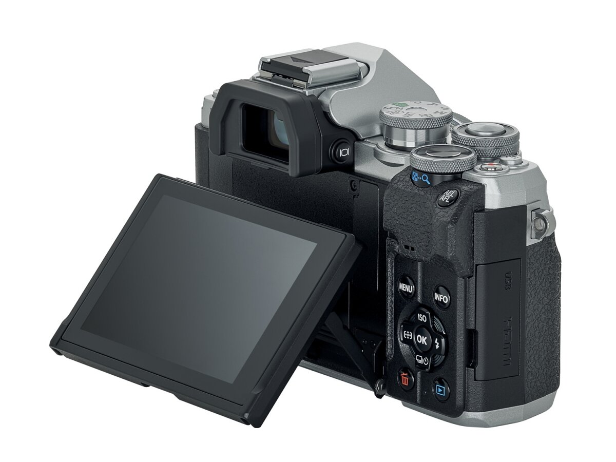 Aparat bezlusterkowy OLYMPUS E-M10 Mark IV Srebrny + Obiektyw EZ 14-42 ...