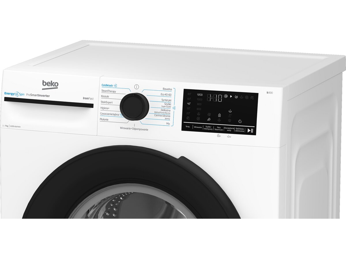 Pralka BEKO slim XBM3WFU47215W b300 7kg 1200 obr.EnergySpin SteamCure ...