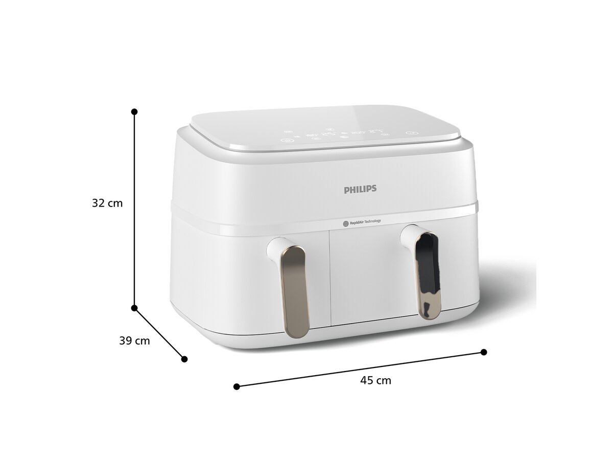 Air fryer Frytkownica beztłuszczowa PHILIPS Ovi Dual Basket NA353 10 9l ...