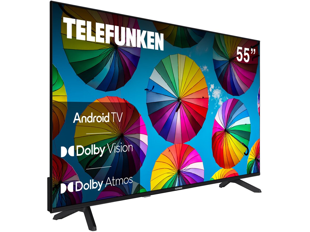 Telewizor TELEFUNKEN TFL-55AEU2000 55" LED 4K Android TV Dolby Vision ...