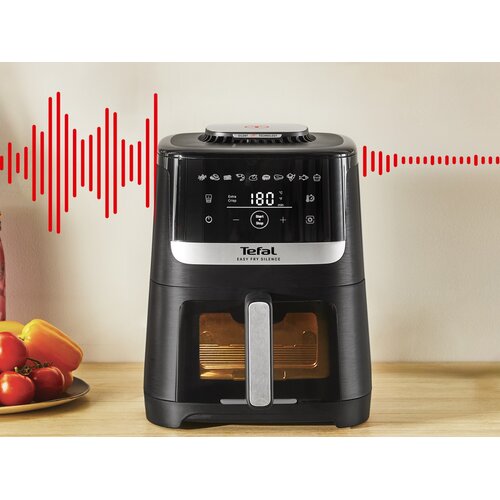 Air Fryer Frytkownica beztłuszczowa TEFAL Easy Fry Silence Vision XL EY5568 5l z okienkiem do ...